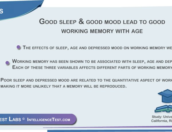 Age related memory loss prevention - Intelligence and brain research news