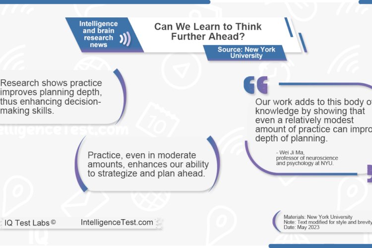 Can we learn to think further ahead? - Intelligence and brain research news